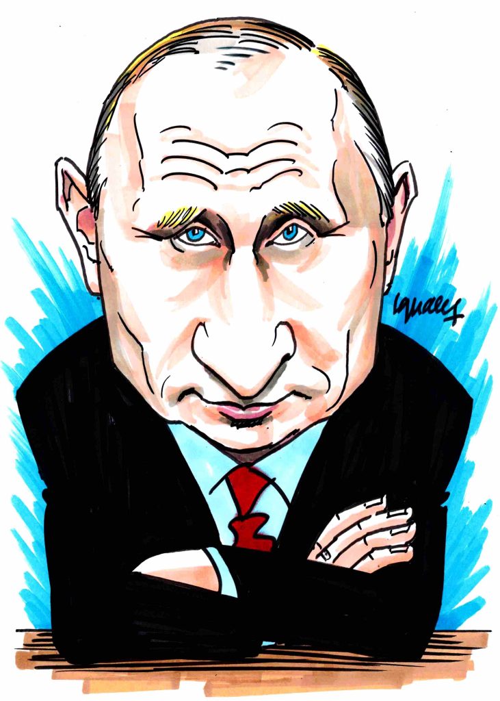 Vladimir POUTINE – Dessignace – Par le dessinateur Ignace